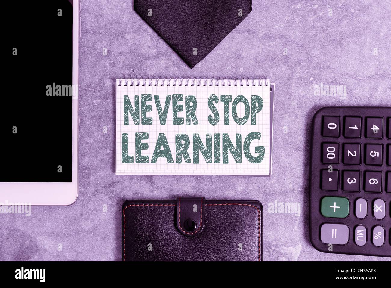 Conceptual caption Never Stop Learning. Business approach keep on ...