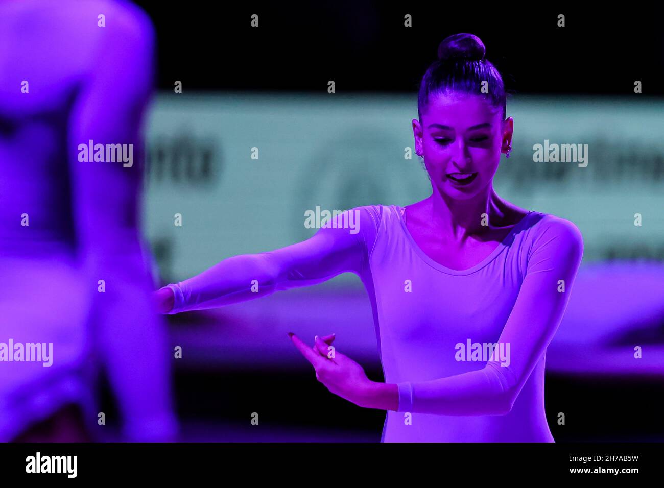 Laura Paris of Rhythmic Italy Group during the Gymnastics Grand Prix ...