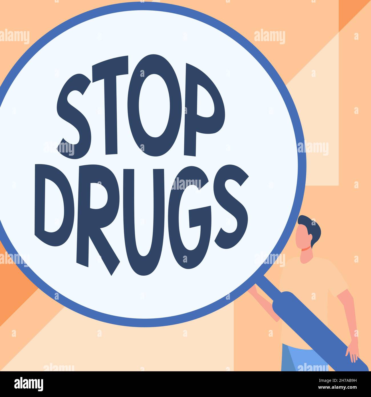 Text showing inspiration Stop Drugs. Conceptual photo put an end on ...