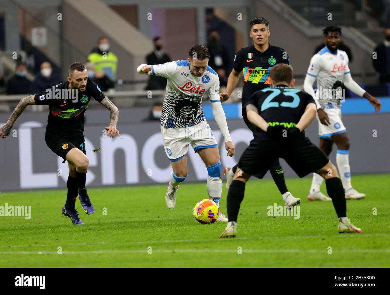San Siro Stadium, Milan, Italy. 21st Nov, 2021. Serie A football league ...