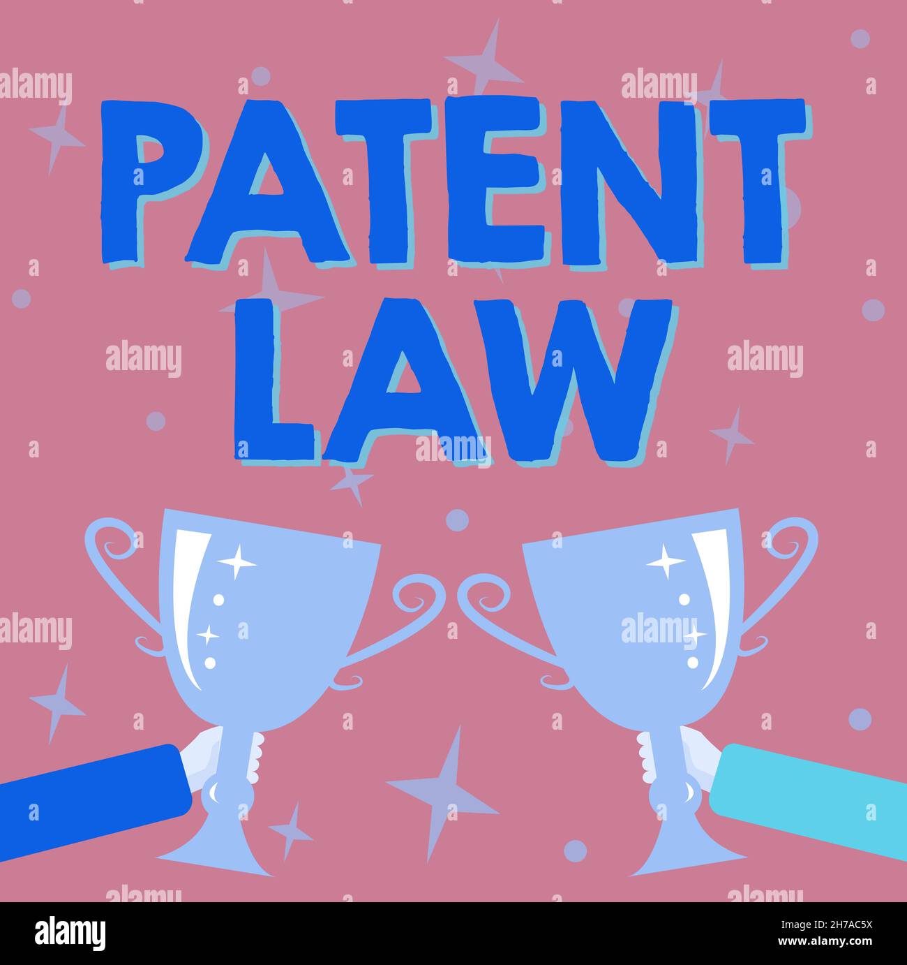 Inspiration showing sign Patent Law. Business overview deals with an ...