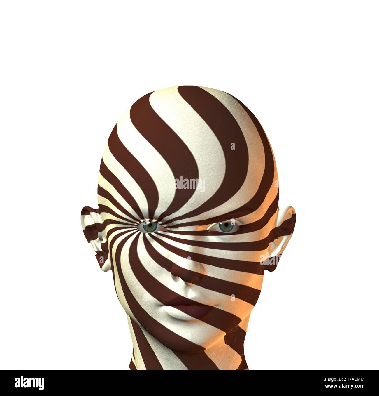 White girl portrait painted face arts hi-res stock photography and ...