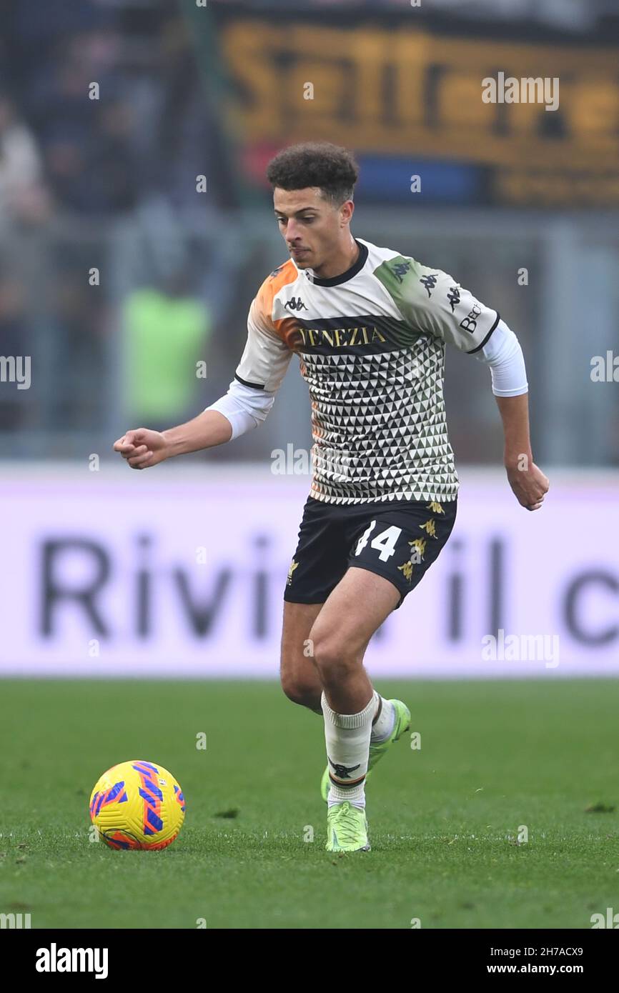 Ethan Ampadu (Venezia) during the Italian "Serie A" match between ...