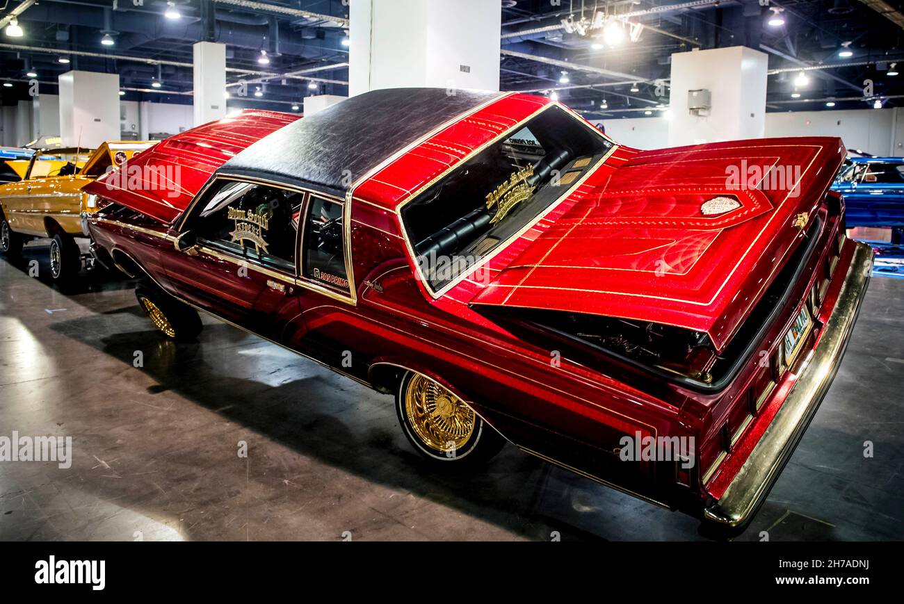 Lowrider Cars And Trucks Red