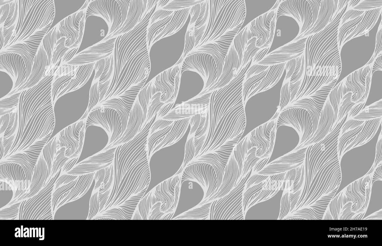 Modern sketch flow pattern. Abstract geometric decoration element ...