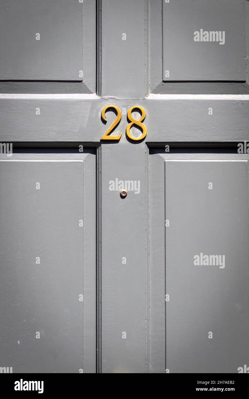 House Number 28 Sign High Resolution Stock Photography and Images - Alamy
