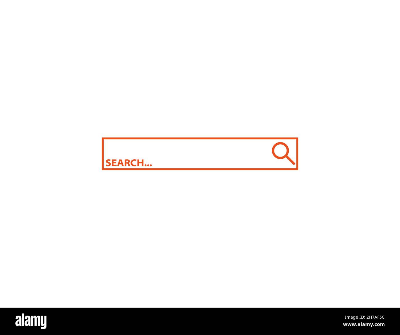 Vector illustration. Flat design. Search bar icon Stock Vector Image ...