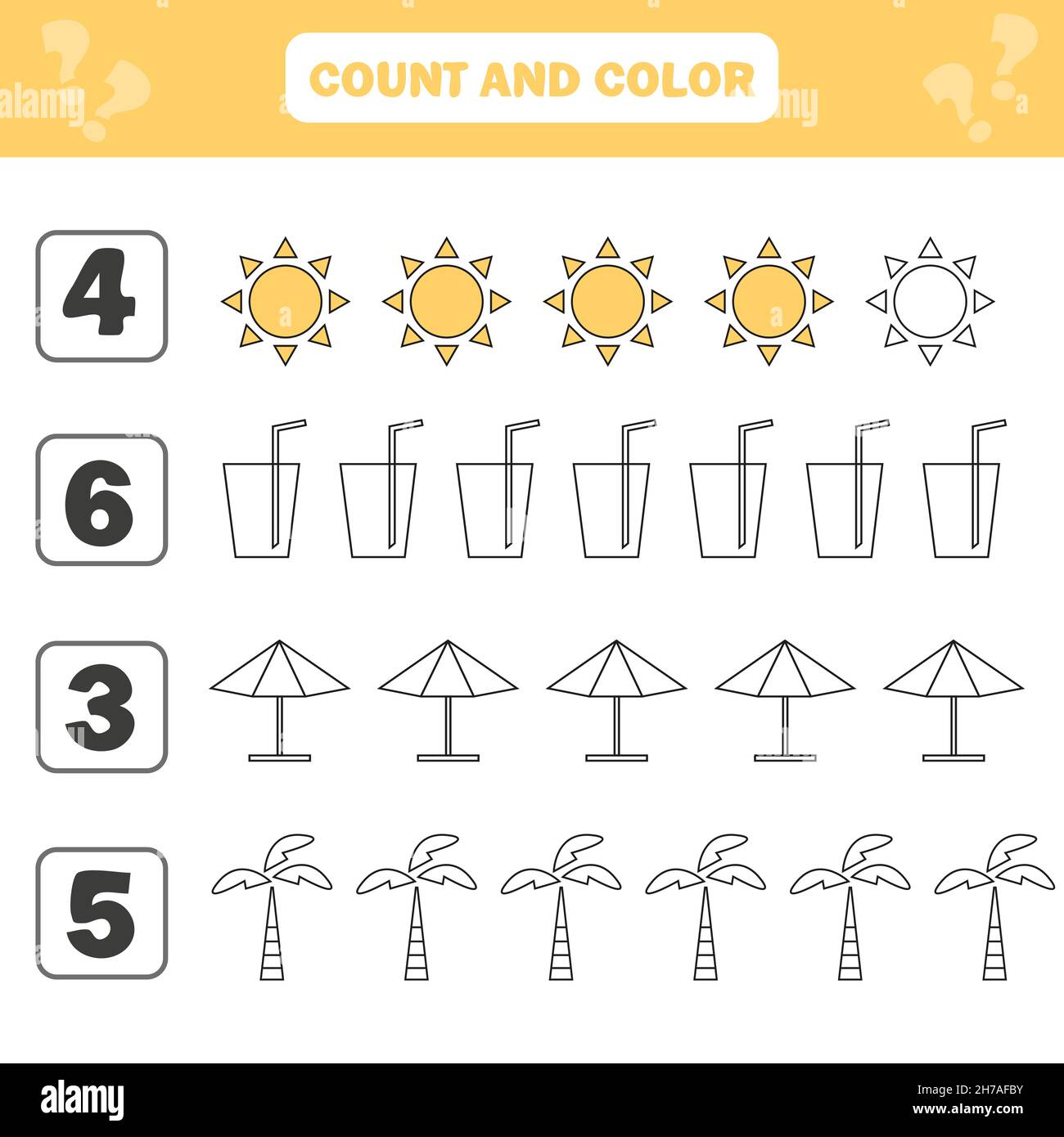 Summer Pictures For Kids To Color