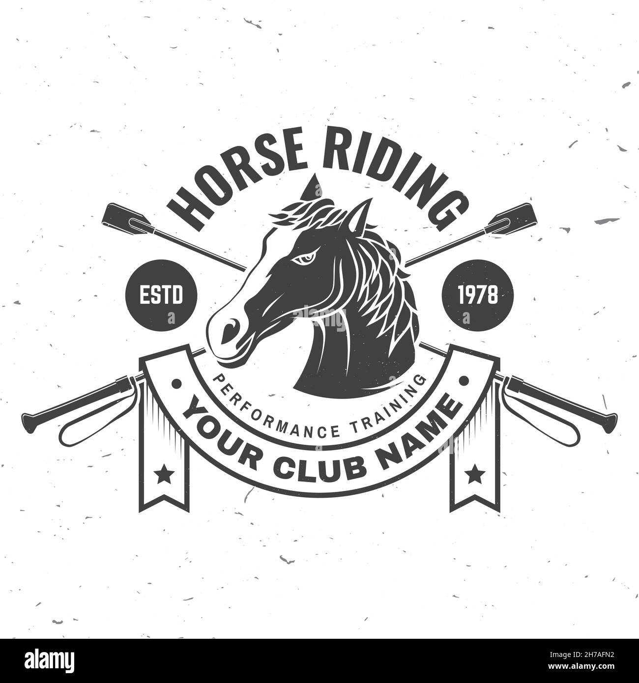 Horse riding sport club badges, patches, emblem, logo. Vector ...