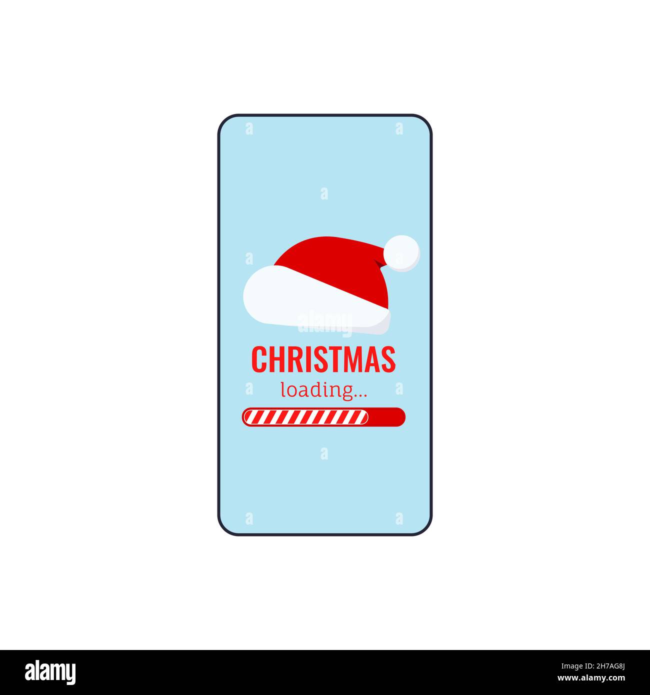 Christmas winter design phone Stock Vector Images - Alamy