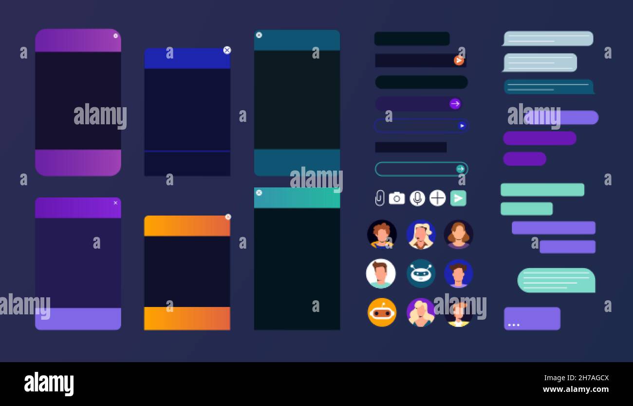 Conversation In The Dark Stock Vector Images - Alamy