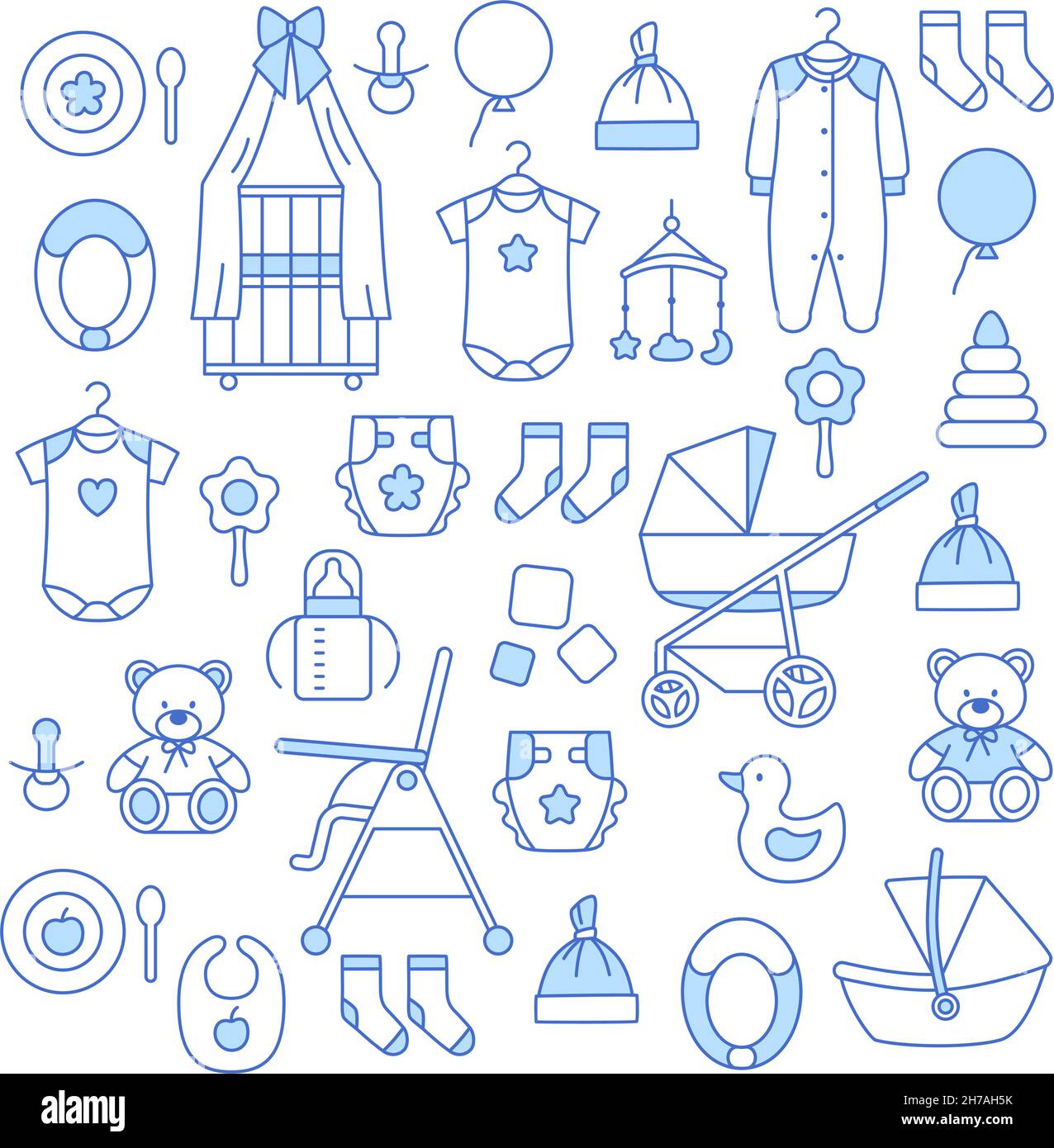 Pregnancy newborn baby icons hi-res stock photography and images - Alamy