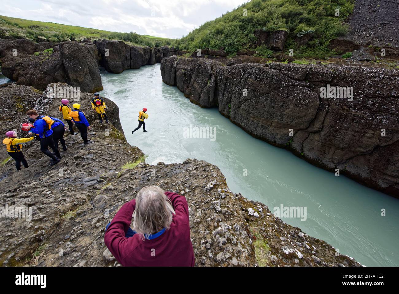 Bruarhlod Canyon of the Hvita river in Iceland.Gullfoss Falls, Golden ...
