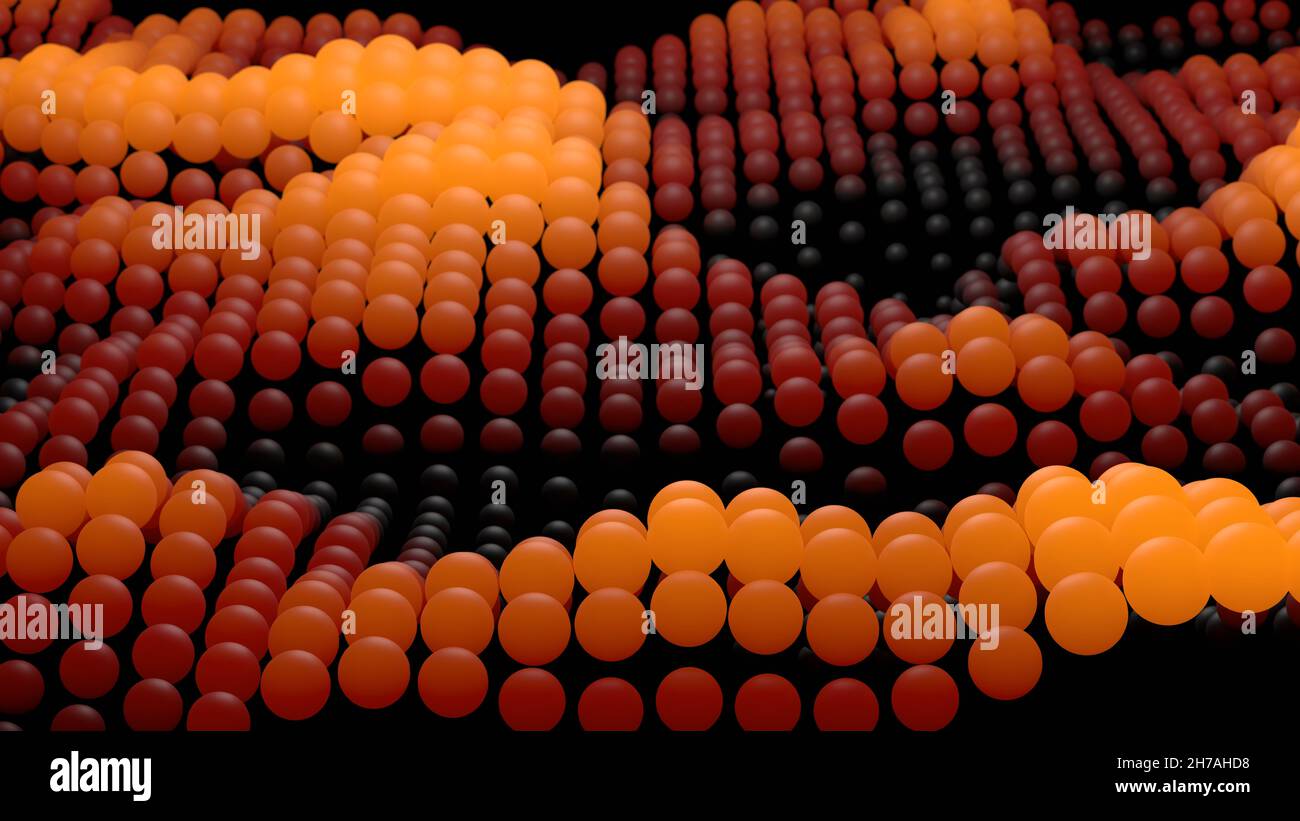 The row of bubbles in orange gradients Stock Photo - Alamy