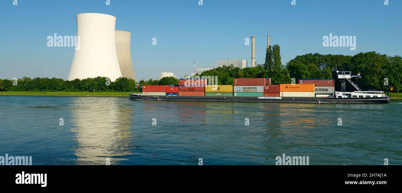 GERMANY, BADEN-WURTTEMBERG, PHILIPPSBURG, NUCLEAR POWER PLANT ...