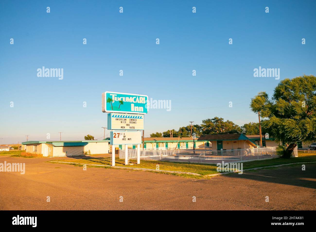 `Tucumcari Inn motel sign on the famous Route 66 Tucumcari USA Stock ...