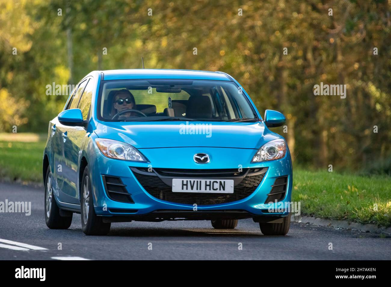 Turquoise classic car driving fast hi-res stock photography and images ...