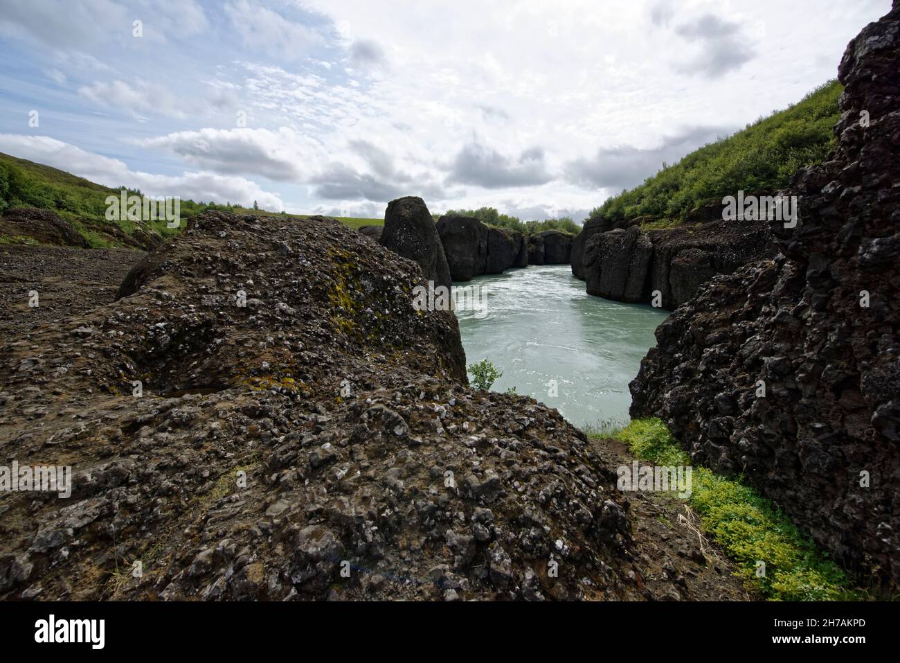 Bruarhlod Canyon of the Hvita river in Iceland.Gullfoss Falls, Golden ...