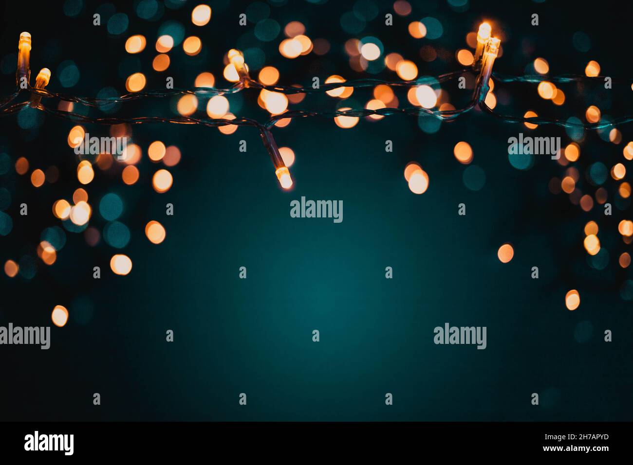 colorful christmas lights holiday background Stock Photo - Alamy