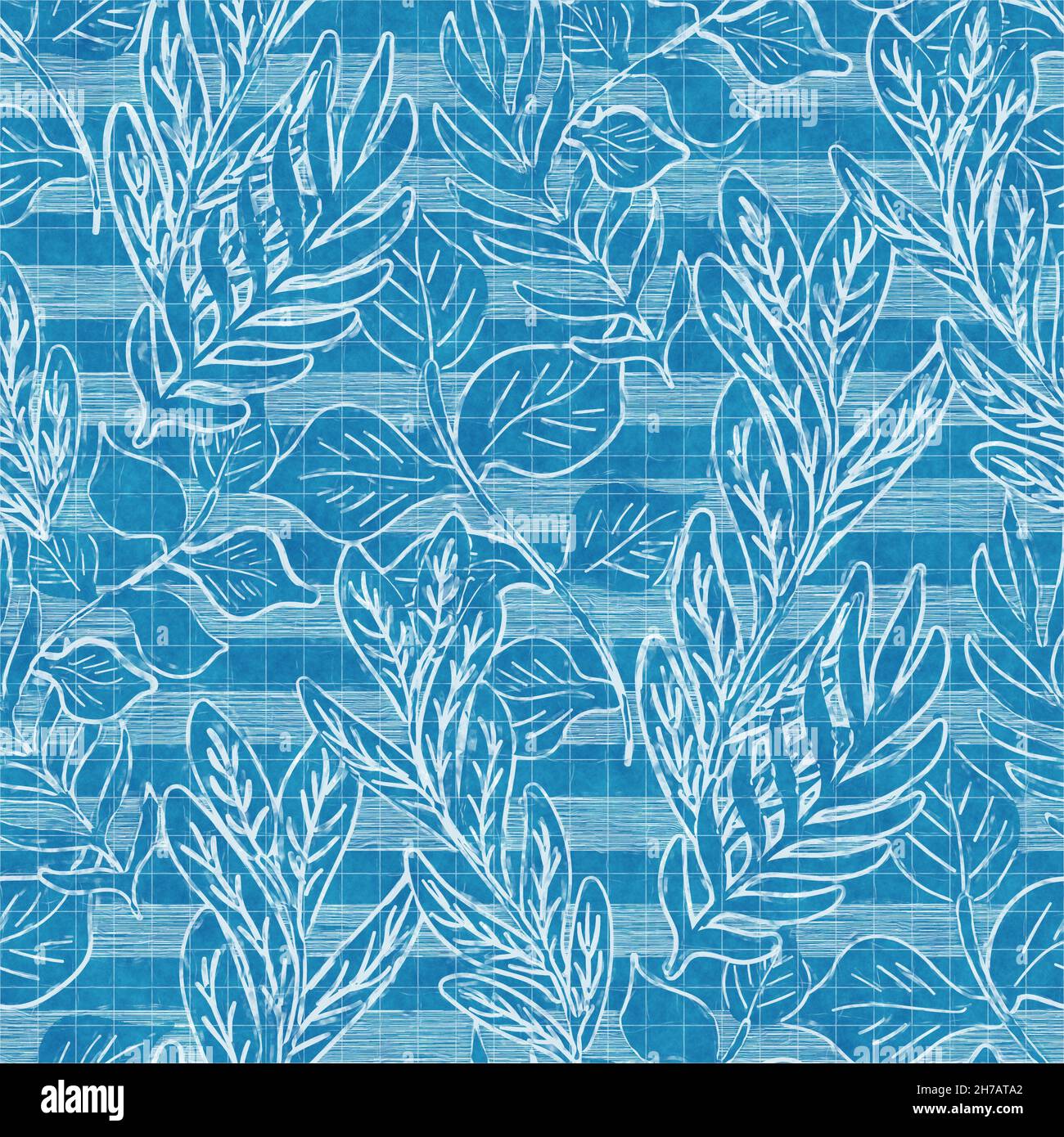 Seamless bright blue blueprint pattern for textile and print Stock ...