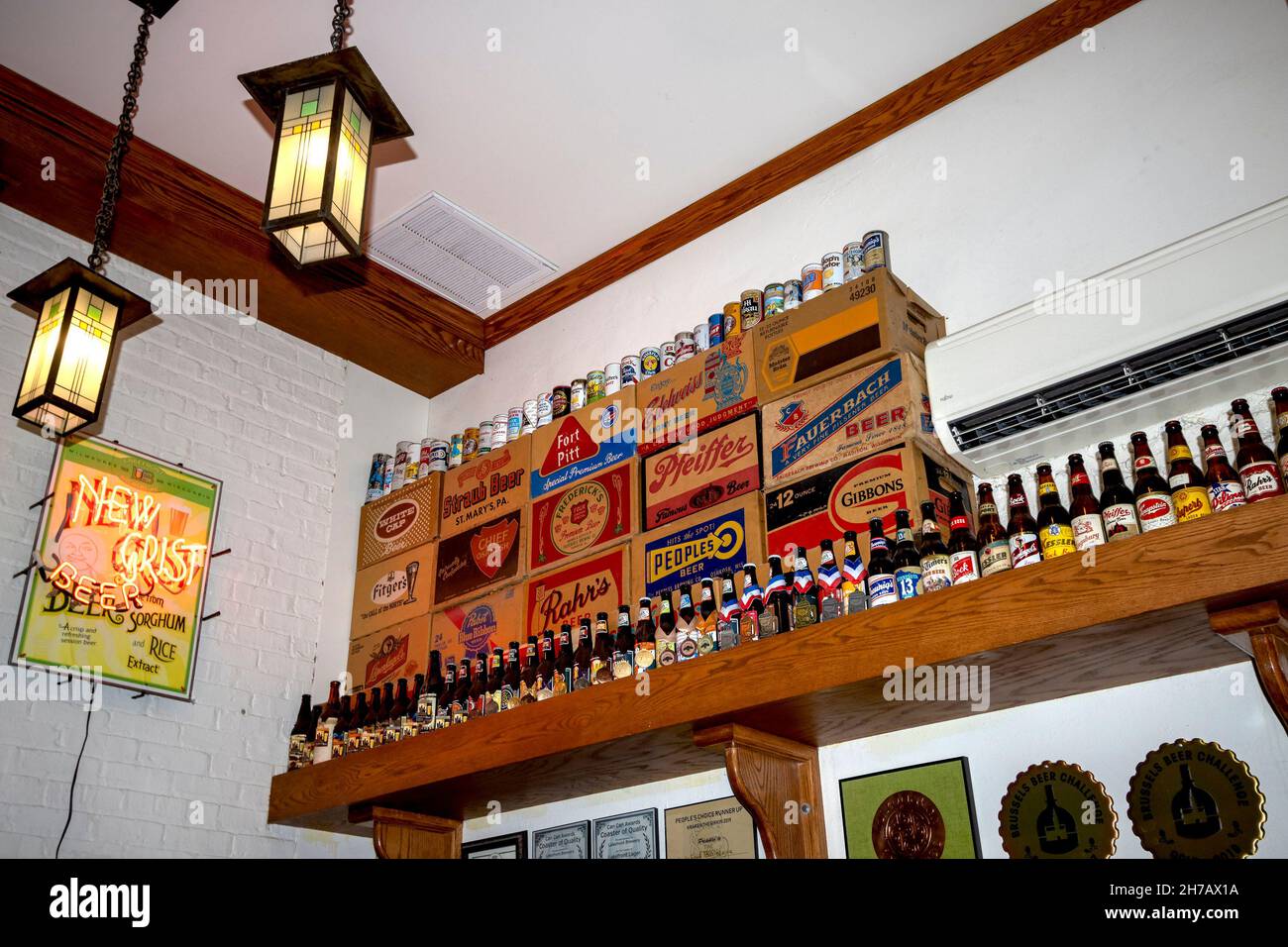 Lakefront Brewery beer lineup Stock Photo - Alamy