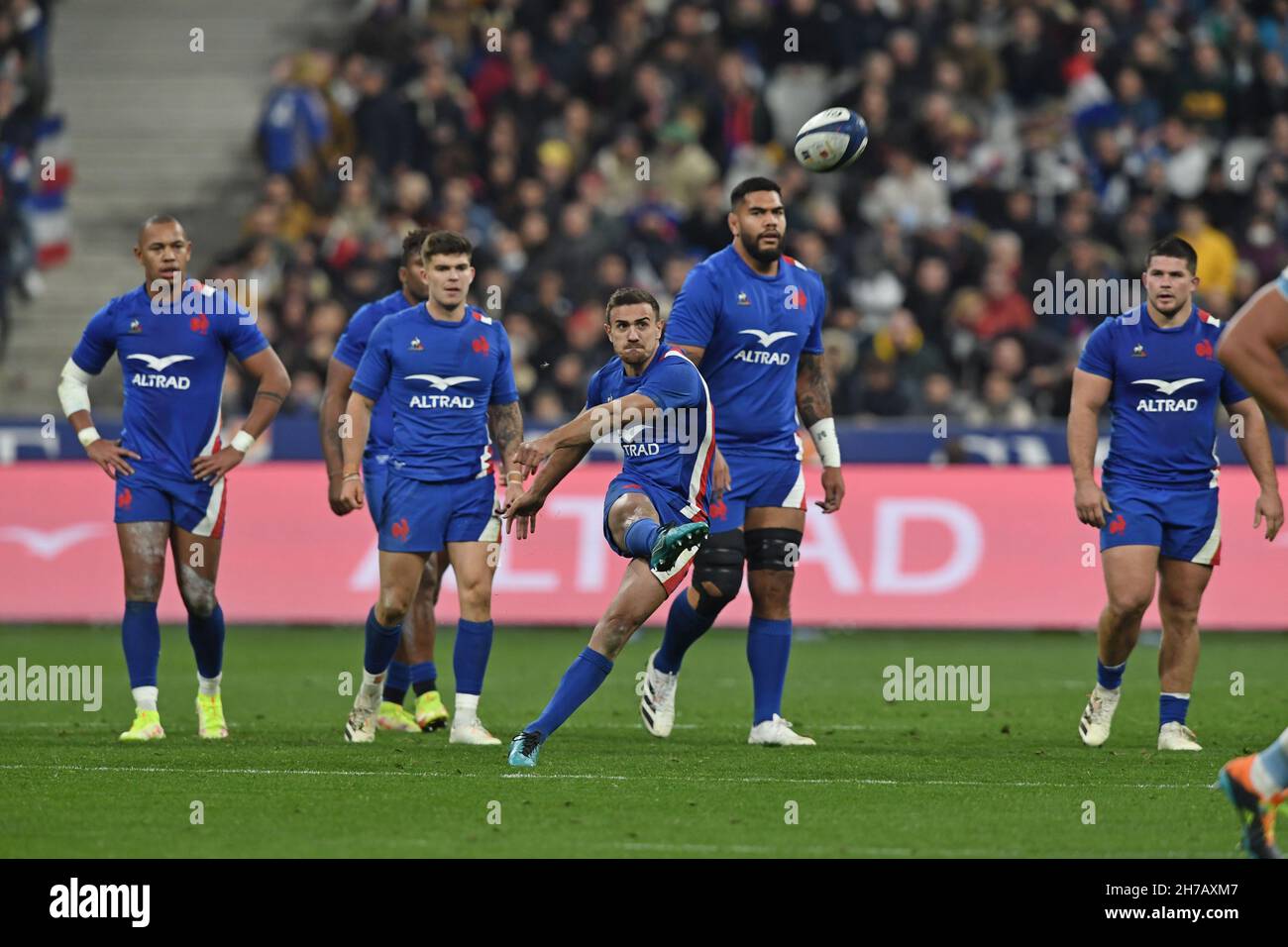 St Denis, France. 07th Nov, 2021. France rugby player Melvyn Jaminet in ...