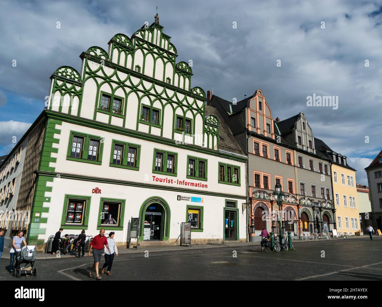 Cityscape of the Old town of Weimar, Germany, July 2017 Stock Photo - Alamy