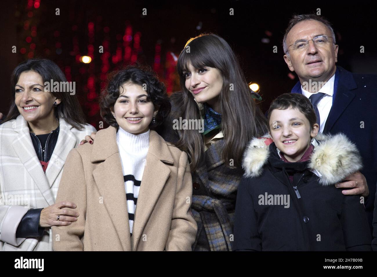 Anne Hidalgo, Marc-Antoine Jamet and Clara Luciani attending the ...