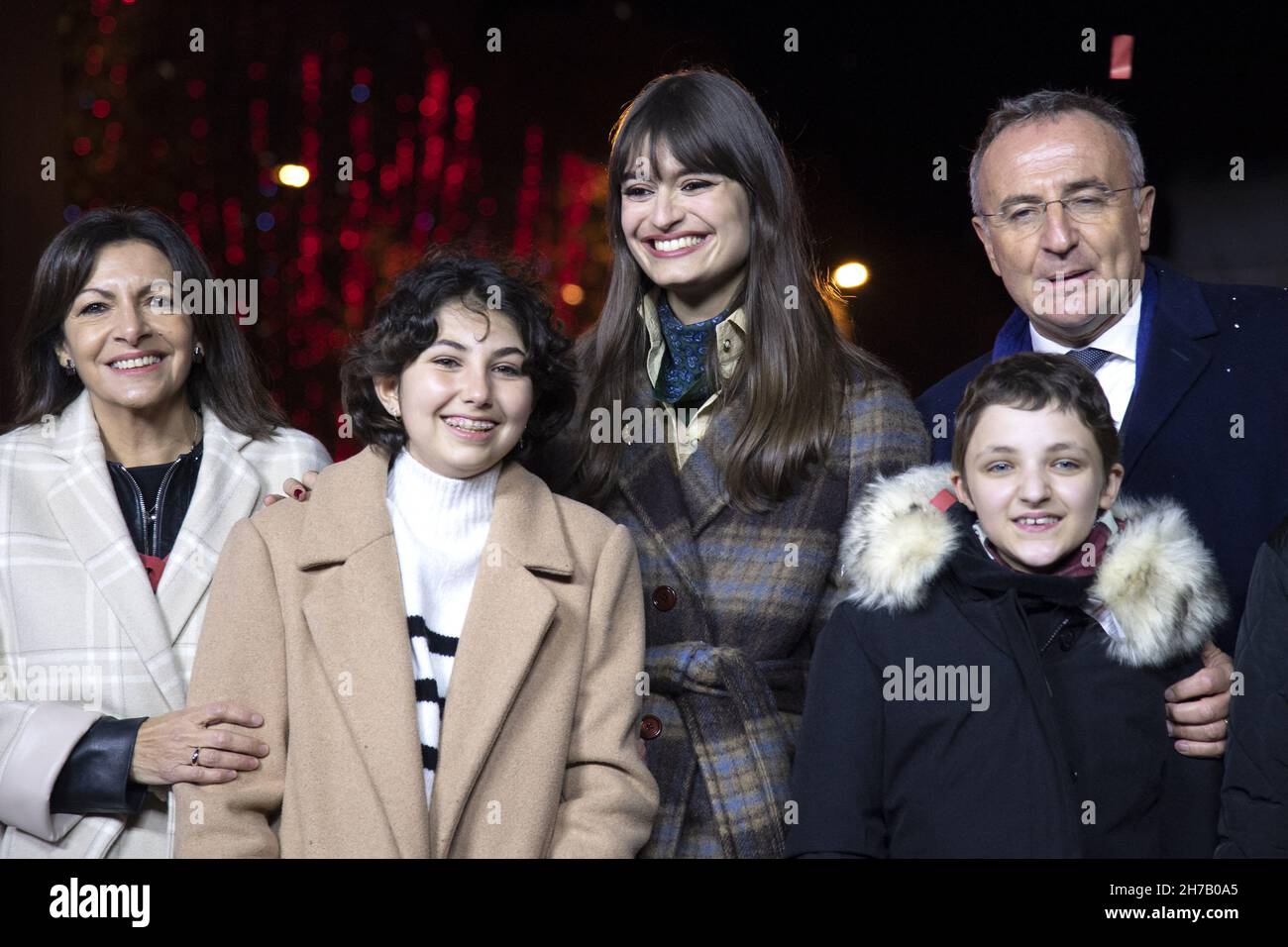 Anne Hidalgo, Marc-Antoine Jamet and Clara Luciani attending the ...