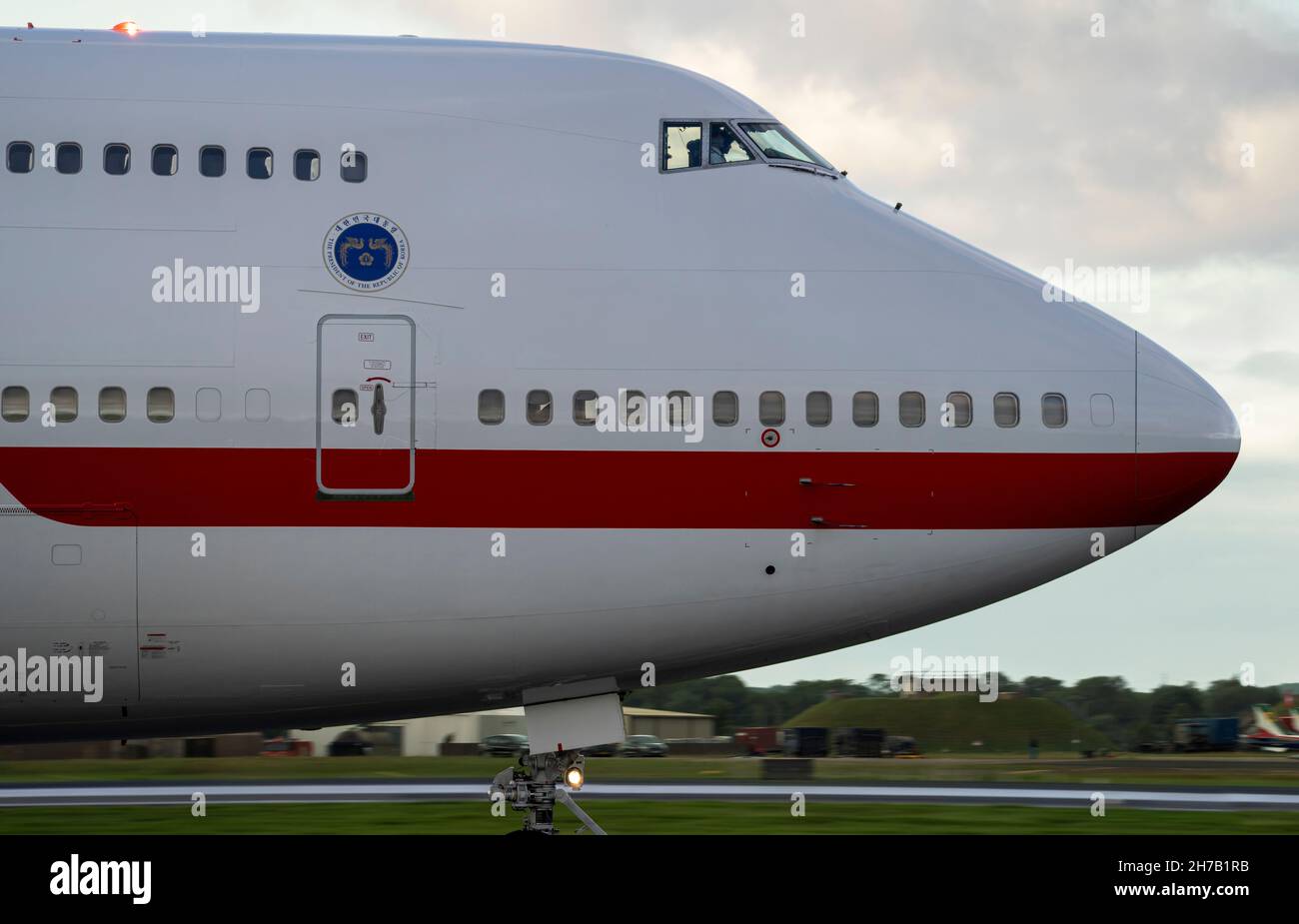 'Code One' at Glasgow airport during South Korean President Moon Jae-in ...