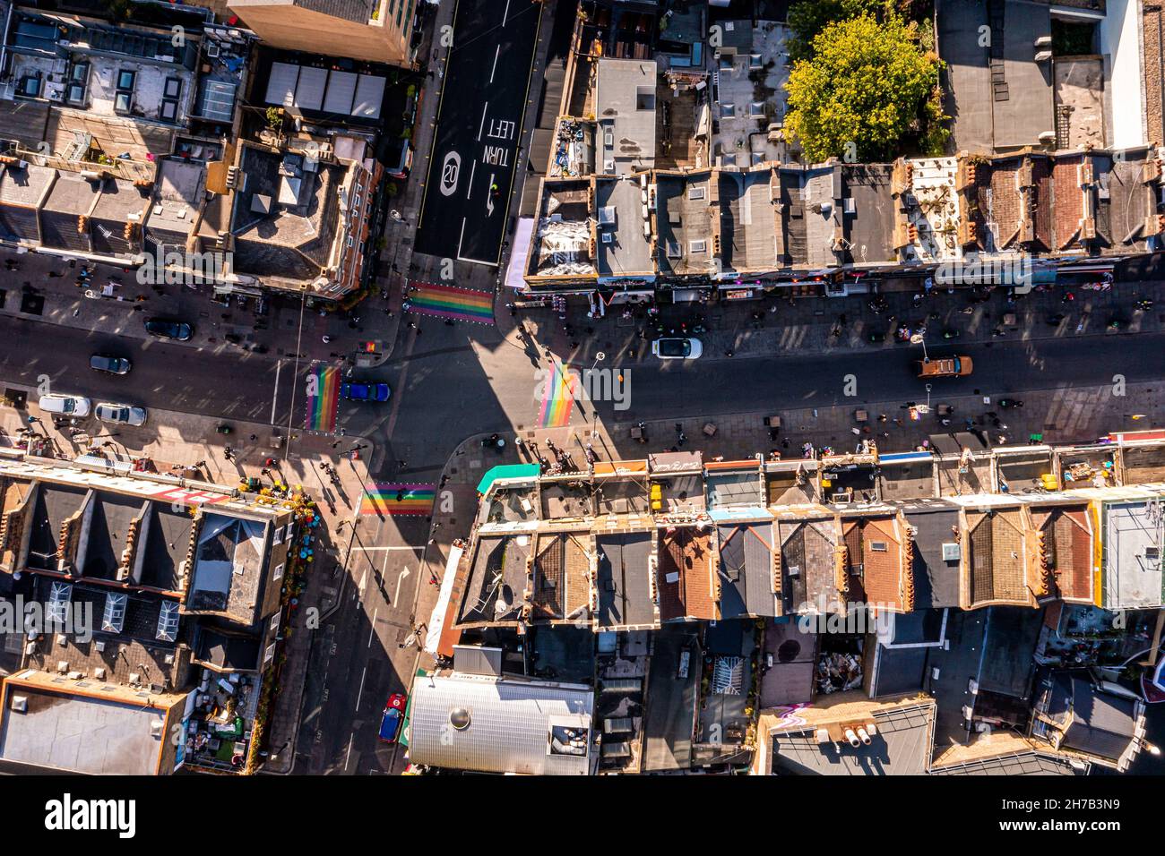 London camden market aerial hi-res stock photography and images - Alamy