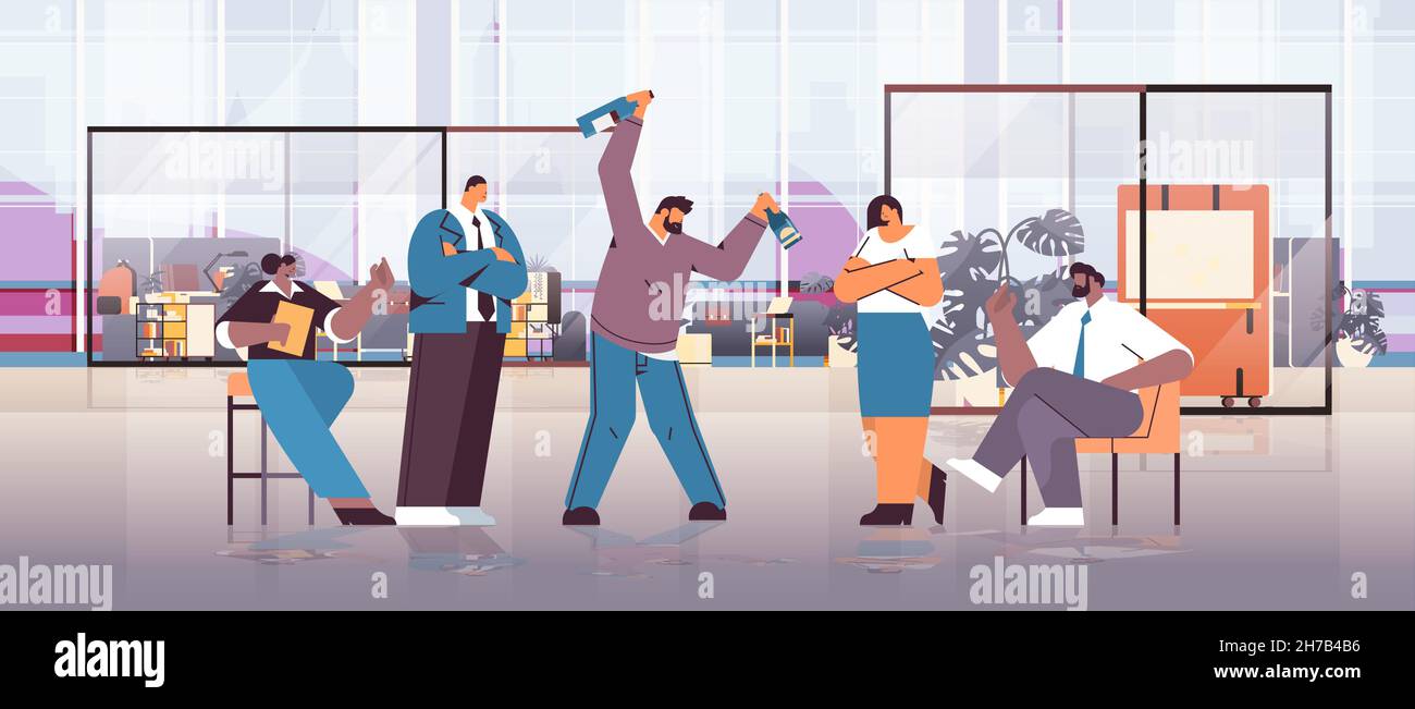 drunk businessman alcoholic drinking at workplace addicted drunk ...