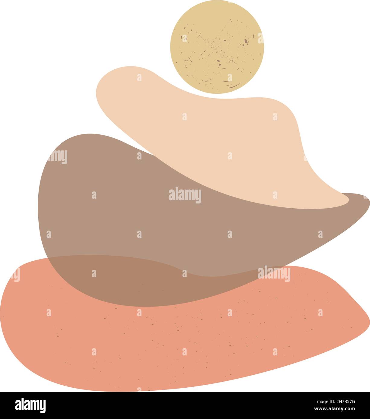 Illustration template for interior design. Abstract composition of ...