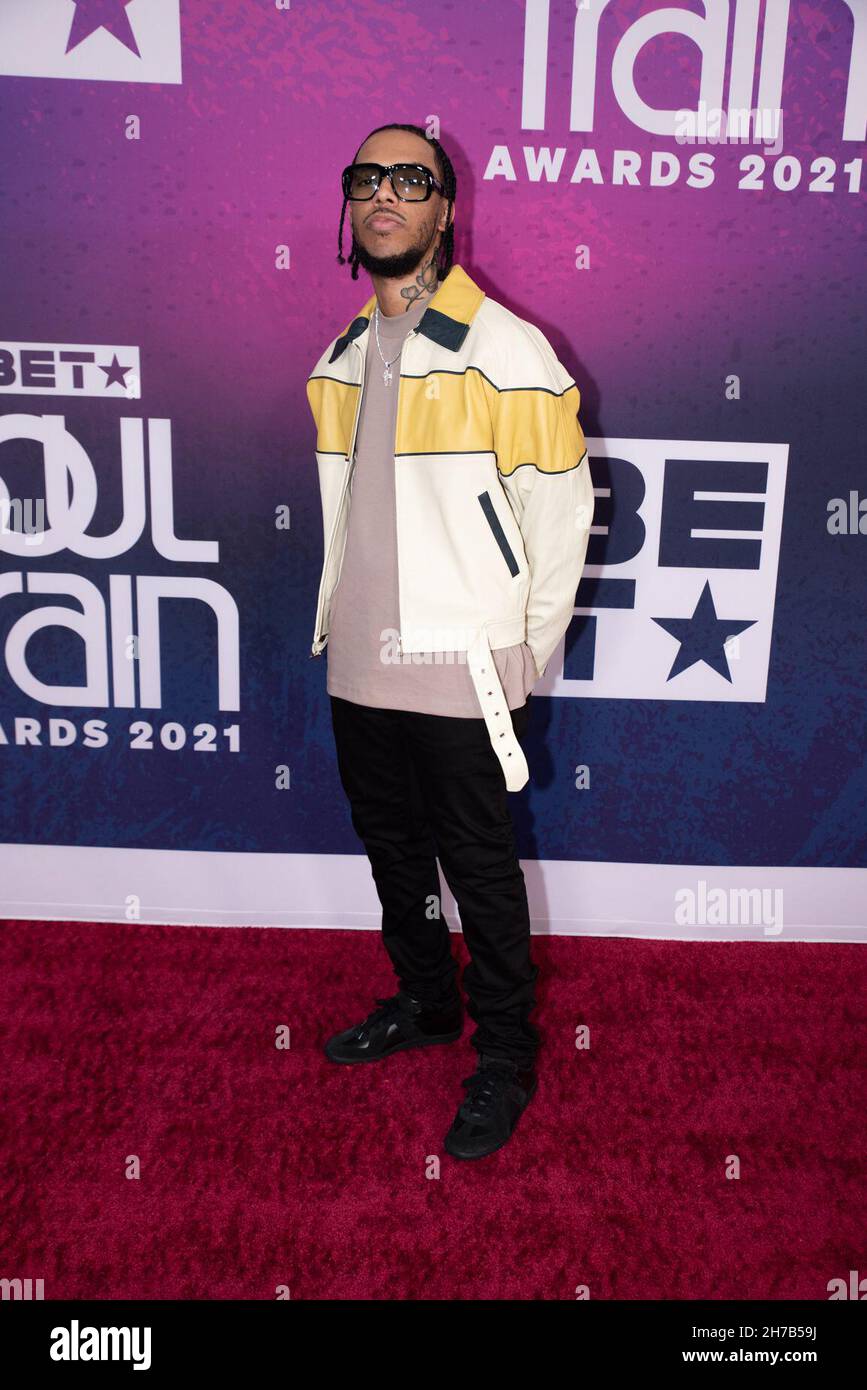 New York, USA. 20th Nov, 2021. Music Artist Elhae on the Red Carpet at ...