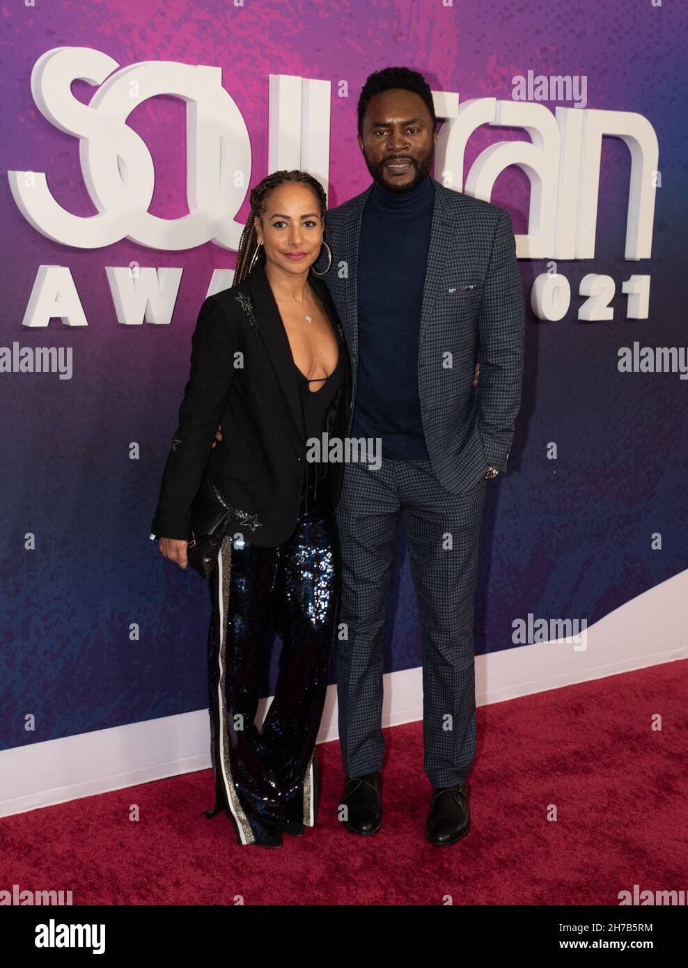 Amy Barnett SVP BET Digital & Actor Richard Brooks on the Red Carpet at ...