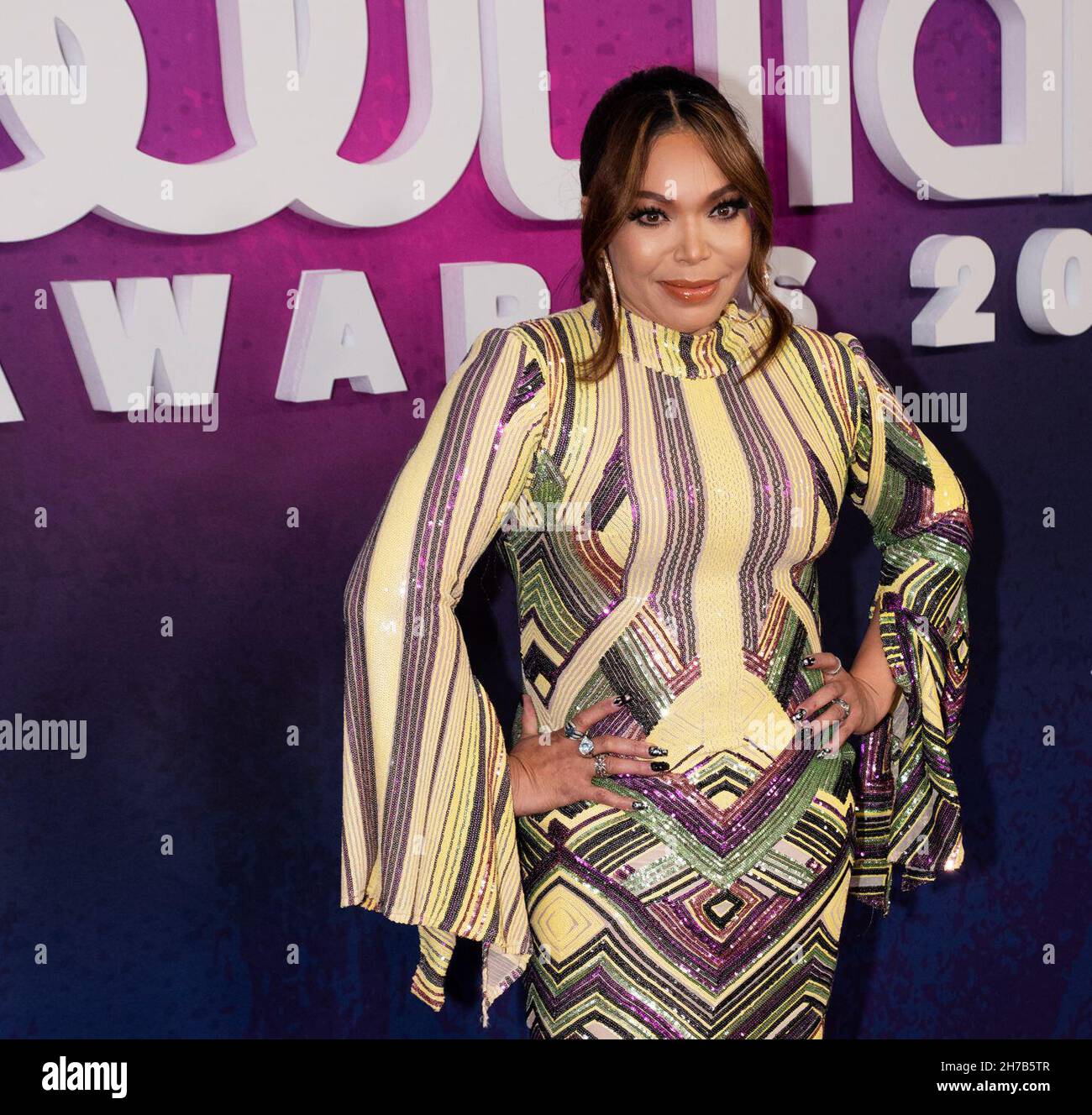 New York, USA. 20th Nov, 2021. Actress Tisha Campbell on the Red Carpet ...