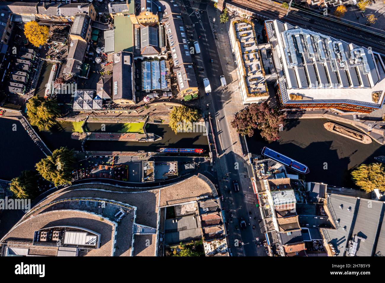 London camden market aerial hi-res stock photography and images - Alamy