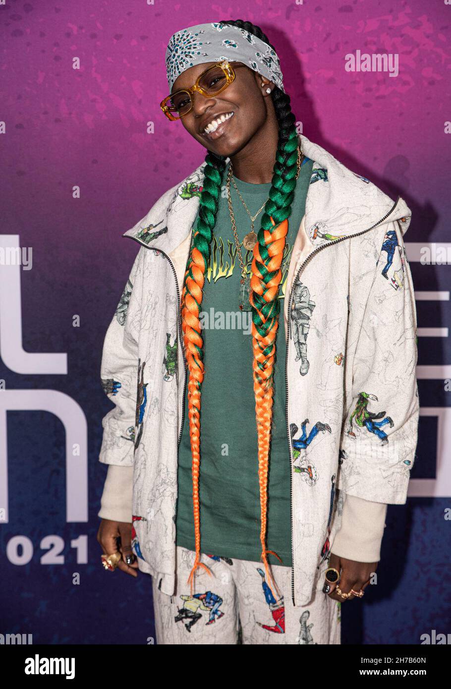 New York, USA. 20th Nov, 2021. Music Artist Marzz on the Red Carpet at ...