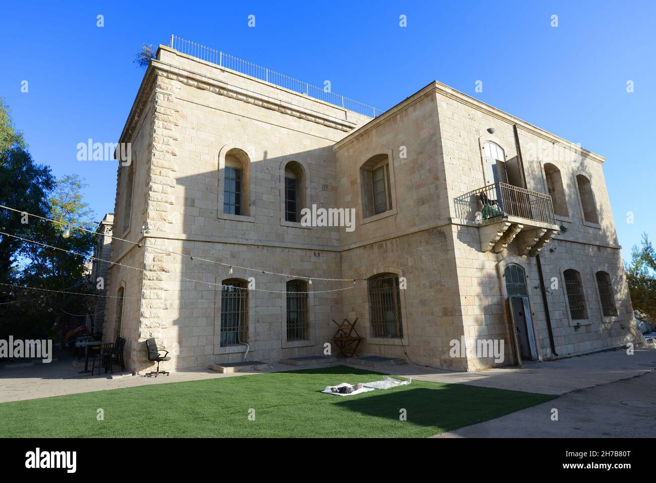 The restored old Shaare Zedek hospital building on 161 Jaffa street in ...