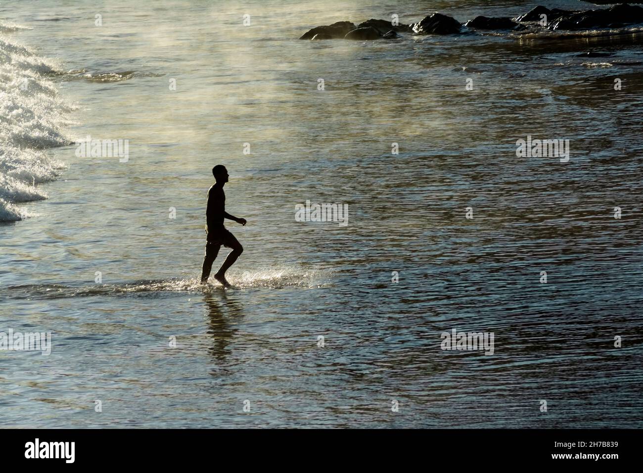 Man coming out of water hi-res stock photography and images - Alamy