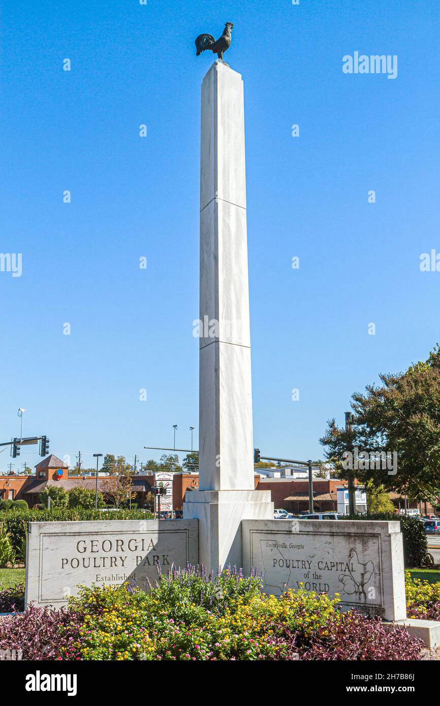Gainesville Georgia,Poultry Park monument obelisk memorial,chicken ...