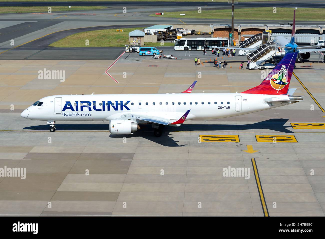 Airlink South Africa Embraer 190 airplane at JNB Airport. Airlink ...