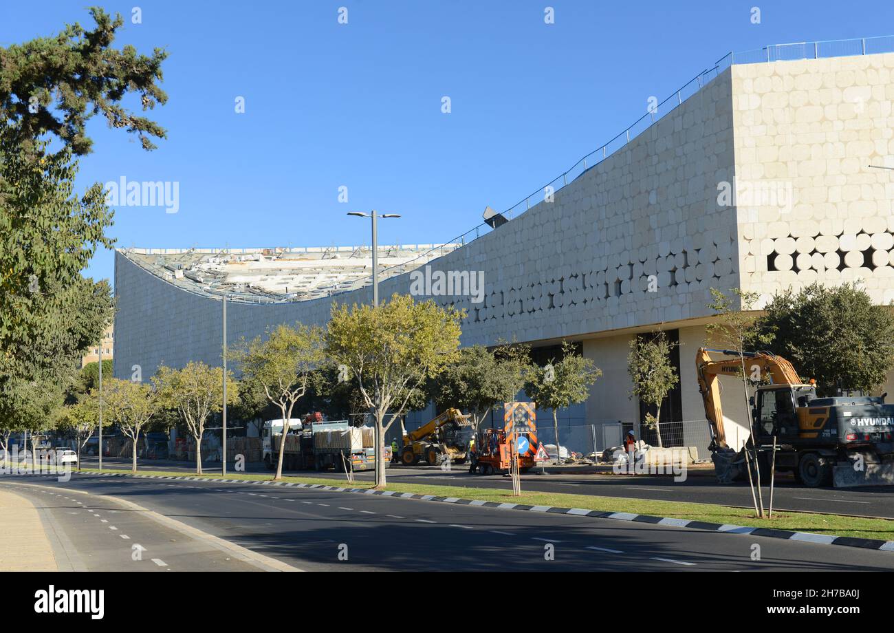 The new National Library building on Ruppin Blvd in Jerusalem, Israel ...