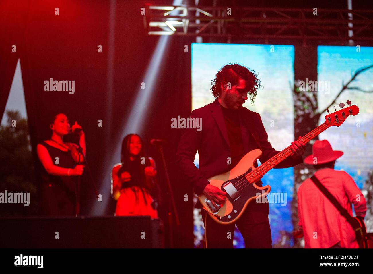 Rock band Revolver Plateado performs during the first day of the ...