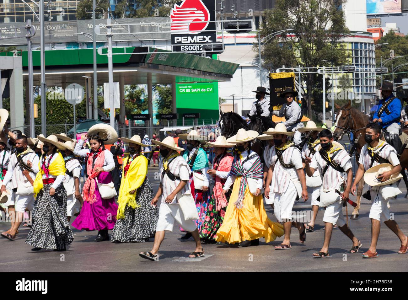 Mexico City, Mexico City, Mexico. 20th Nov, 2021. Parade organized by ...