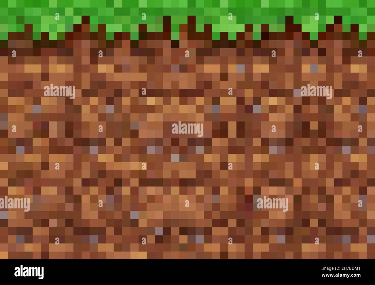 Minecraft Grass Block 2d