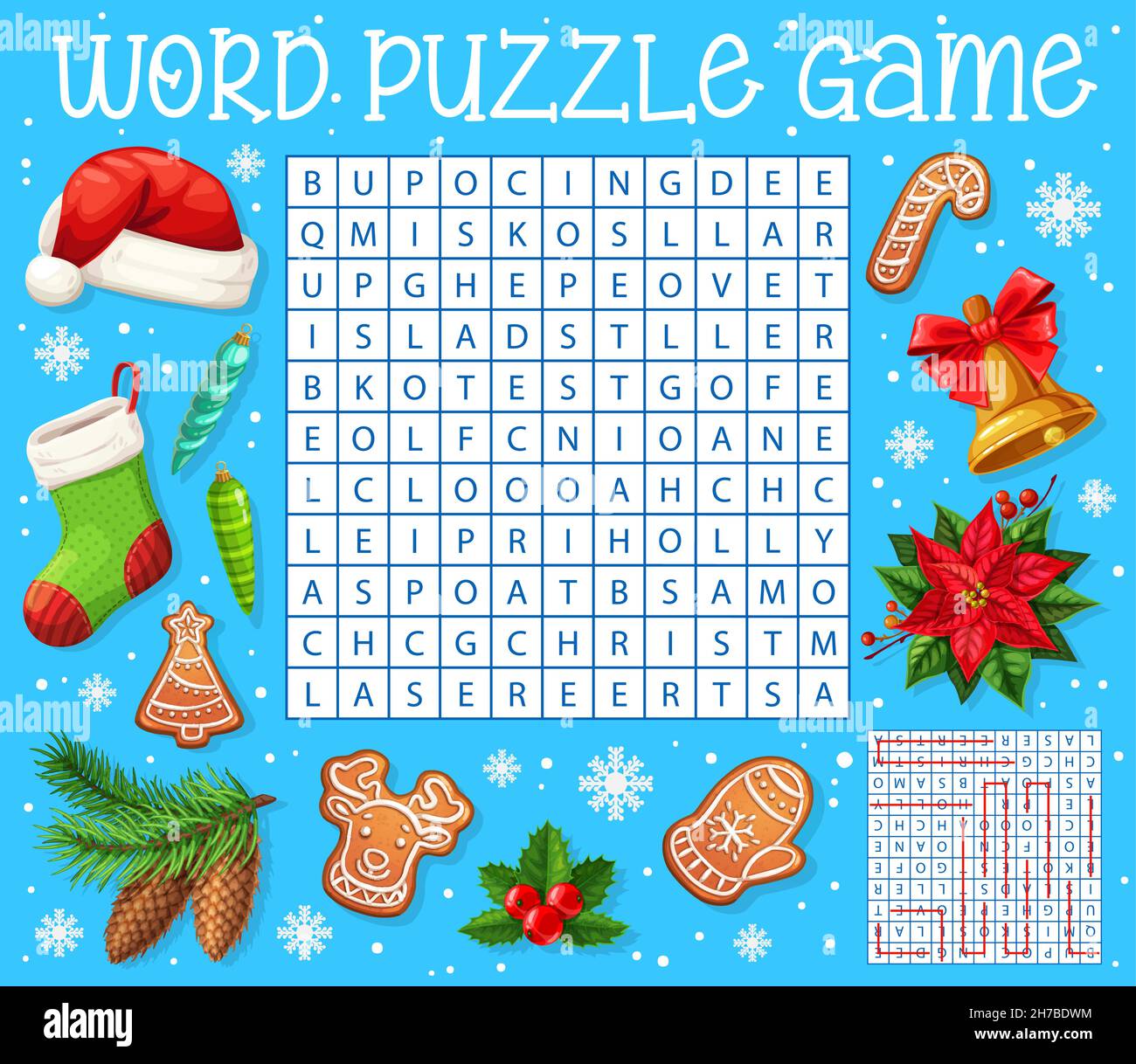 Christmas Decorations Word Search | Psoriasisguru.com
