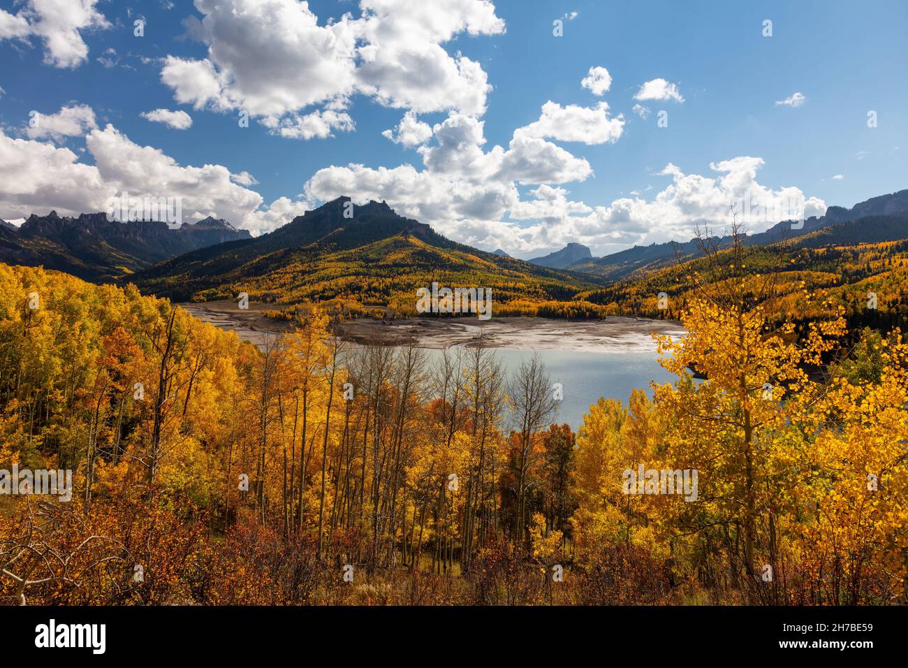 Autumn at Silver Jack Reservoir, Uncompahgre National Forest, Gunnison ...