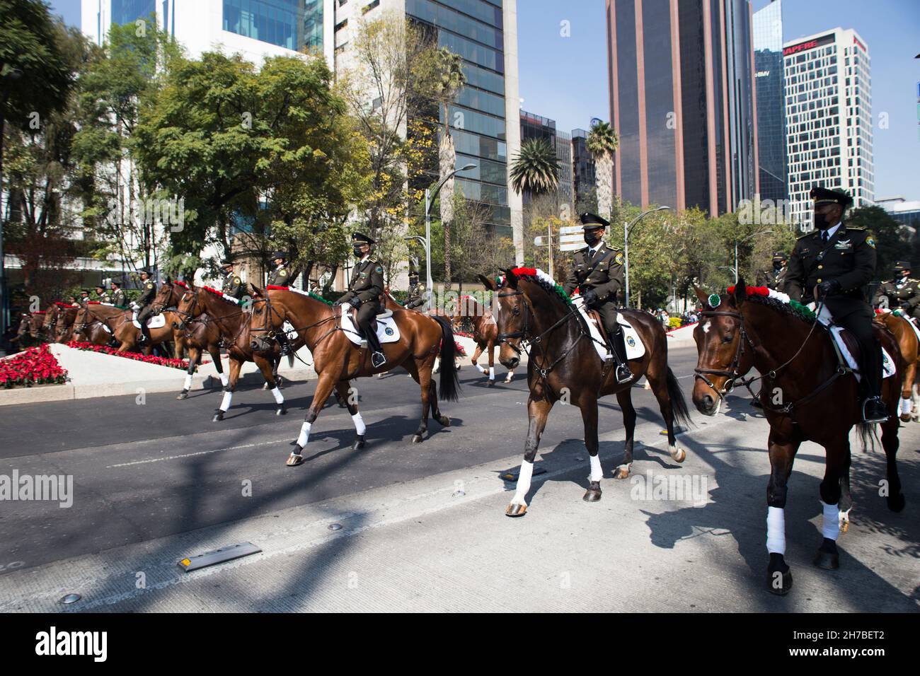 Mexico City, Mexico City, Mexico. 20th Nov, 2021. Parade organized by ...