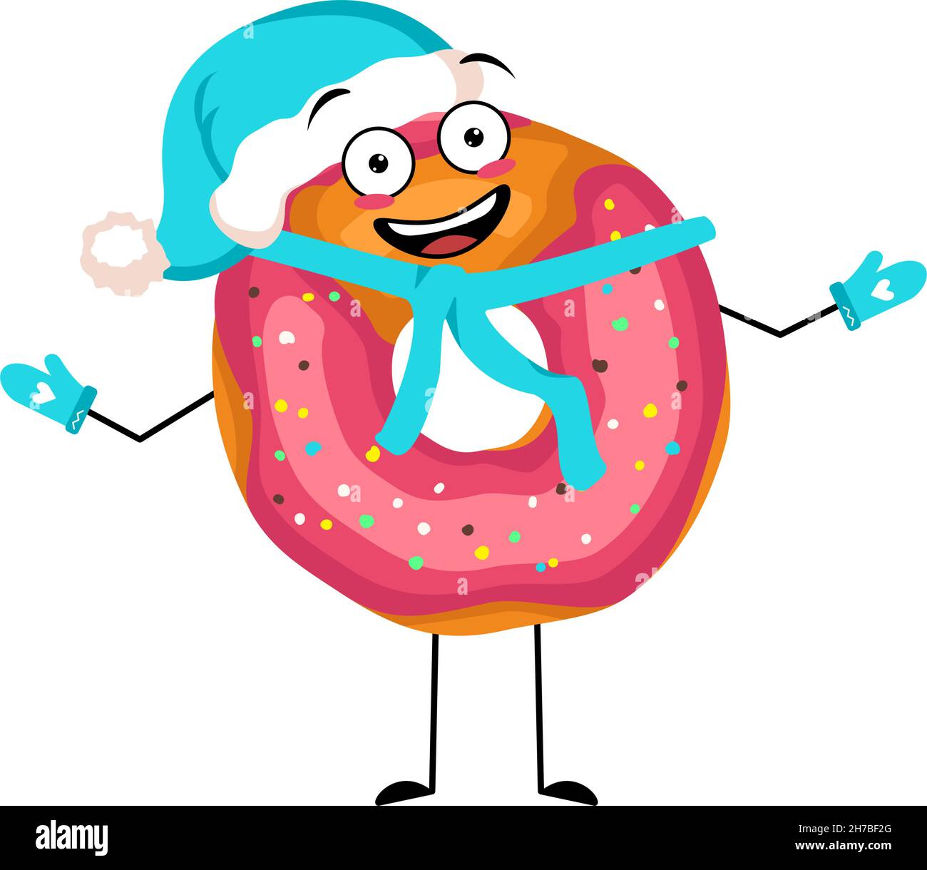 Doughnut as smile Stock Vector Images - Alamy